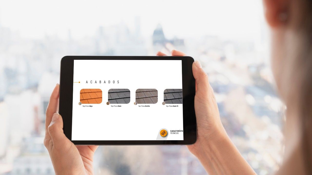 La elección de la teja y su color, en un clic